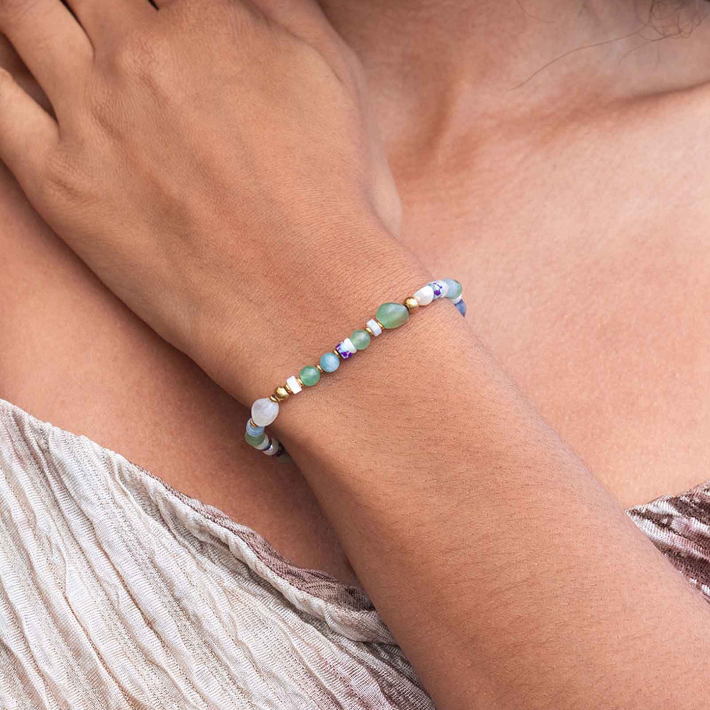 Brontide Mosaic Womens Bracelet | Tellaro-Gold – Barton & Co.